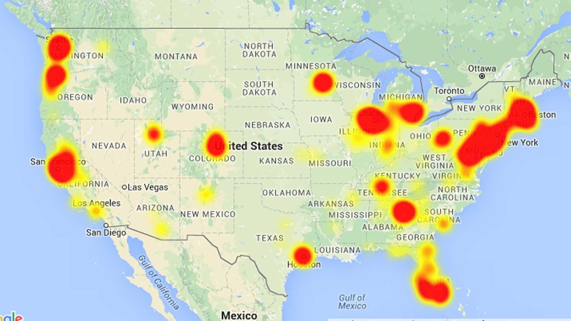 Nationwide Comcast outage on Monday | 9news.com