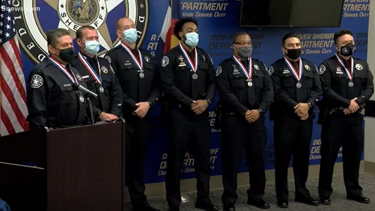 Denver Sheriff's deputies awarded Medals of Valor | 9news.com