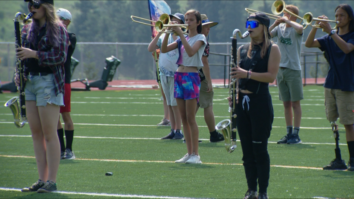 Conifer High School marching band goes back to basics | 9news.com