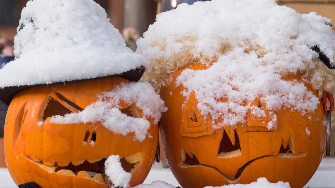 Add a coat to that costume: There's snowfall in the forecast for ...