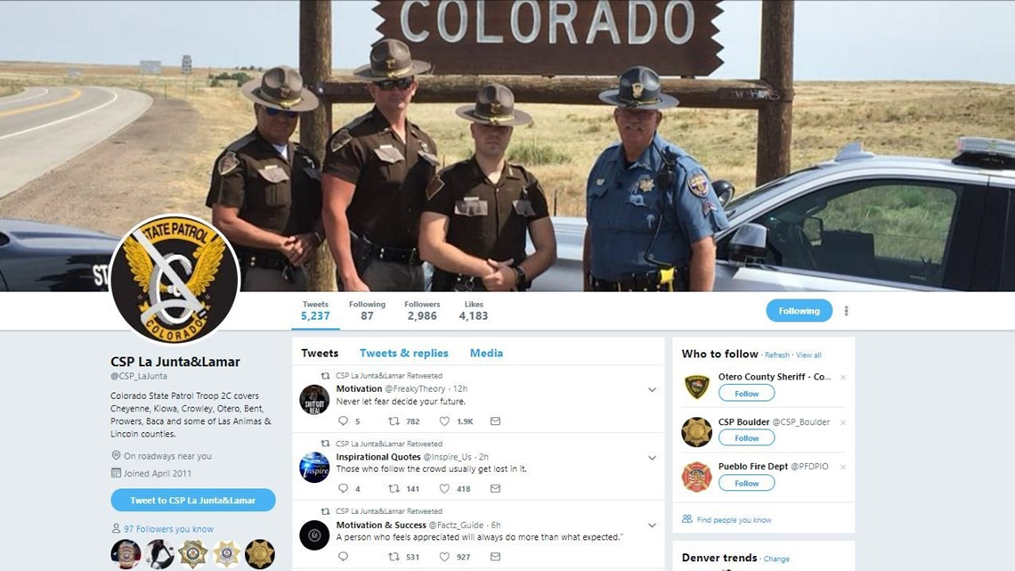This rural Colorado State Patrol Twitter account wants you to live your ...