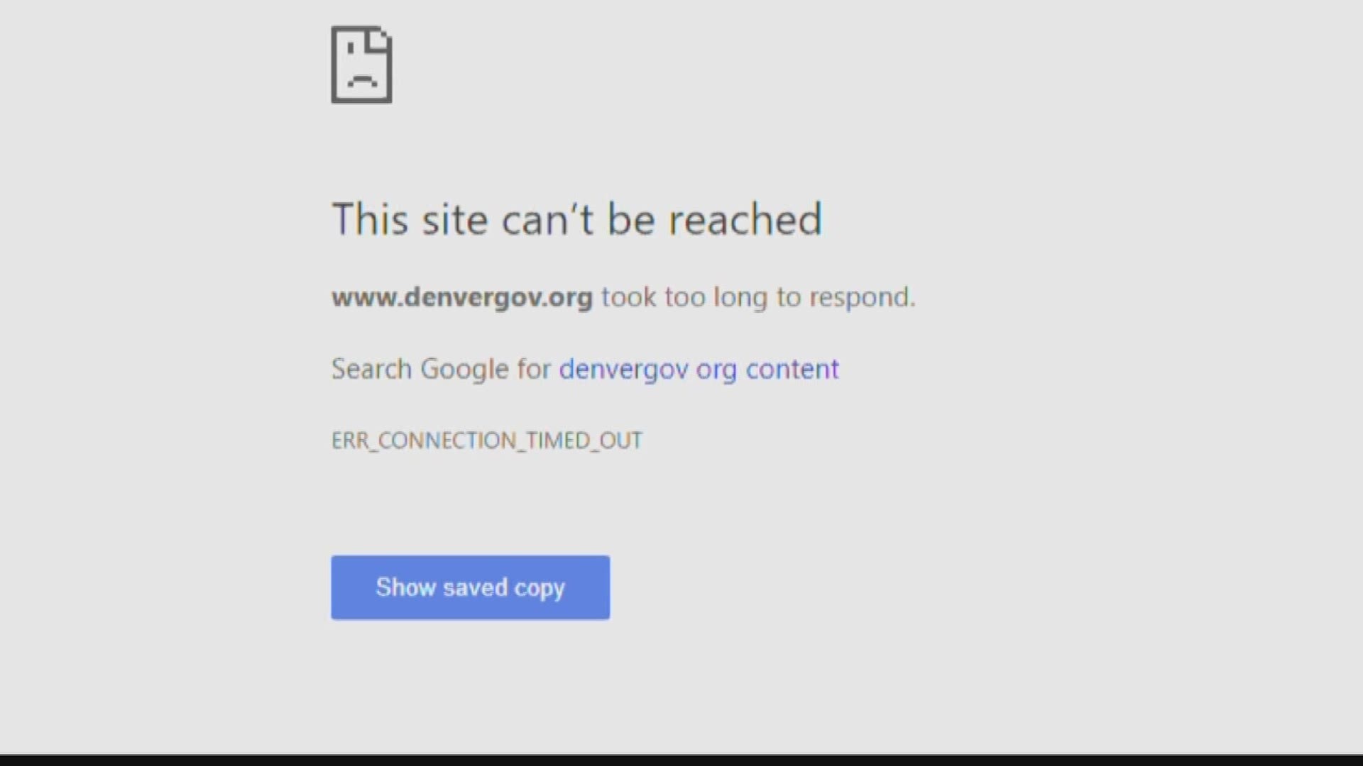 Software outage takes down Denver's website, some services | 9news.com