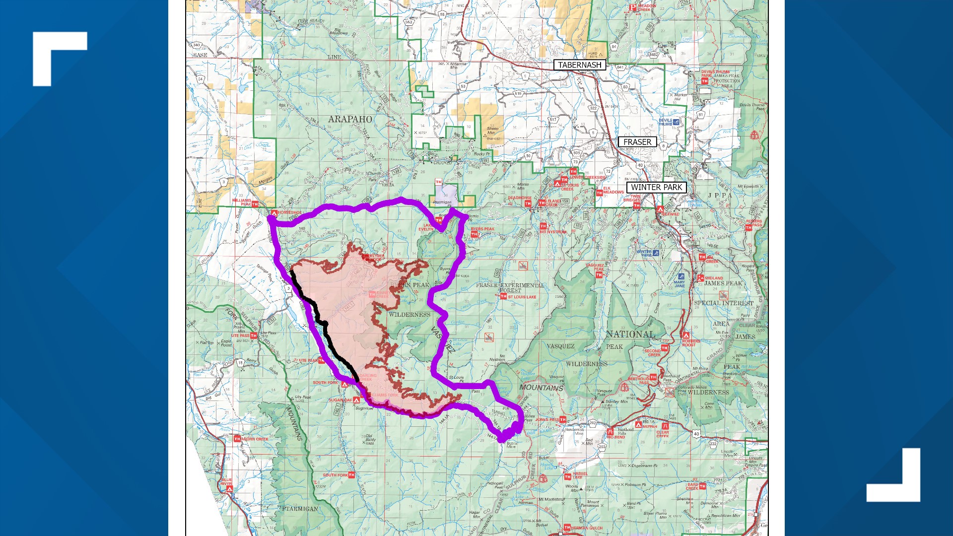 Some areas around the Williams Fork Fire have reopened | 9news.com