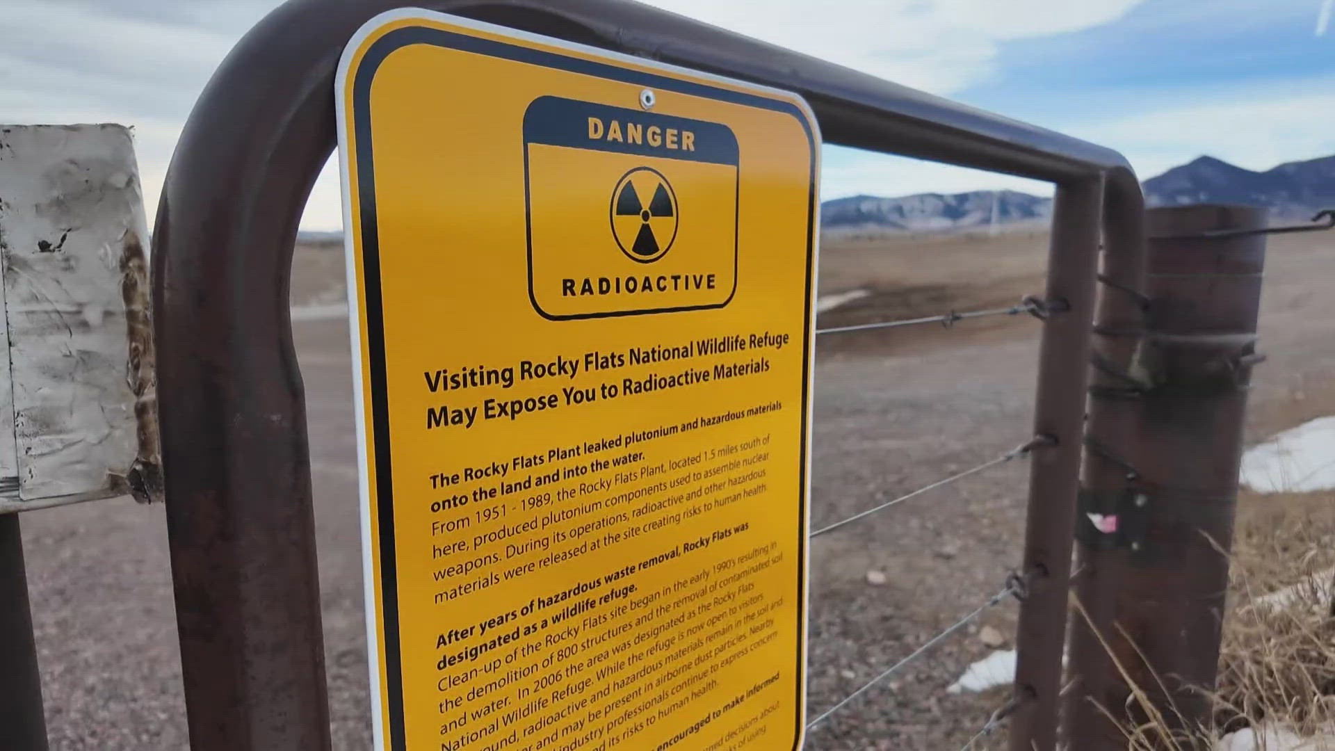 ‘Danger Radioactive’ warning signs posted near Rocky Flats trail ...