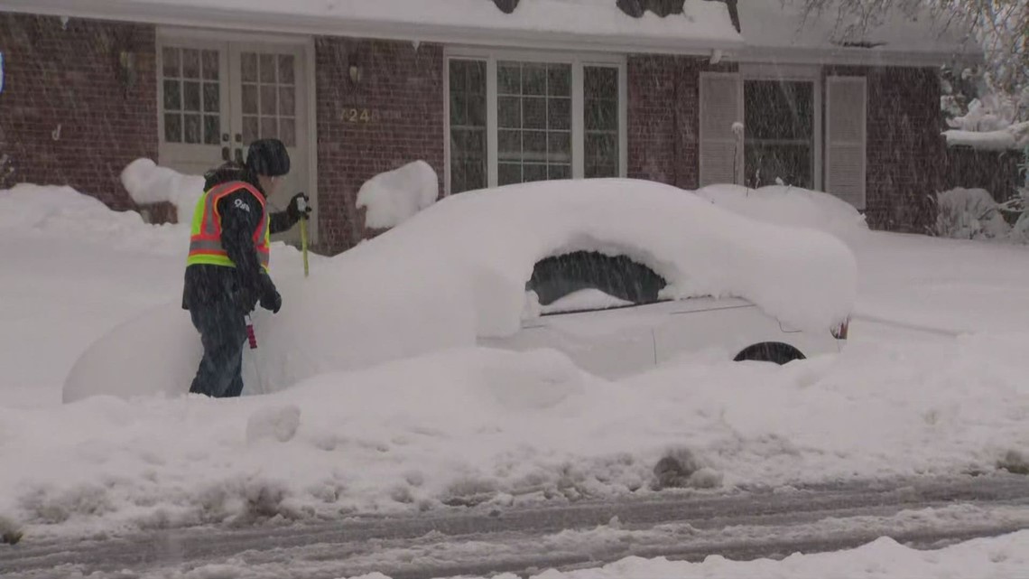 Snow keeps piling up in Centennial | 9news.com