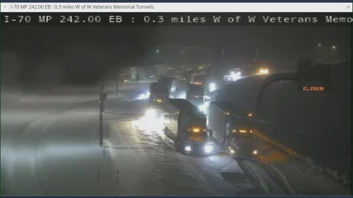 CSP: Crews working to clear cars stuck along I-70 | 9news.com