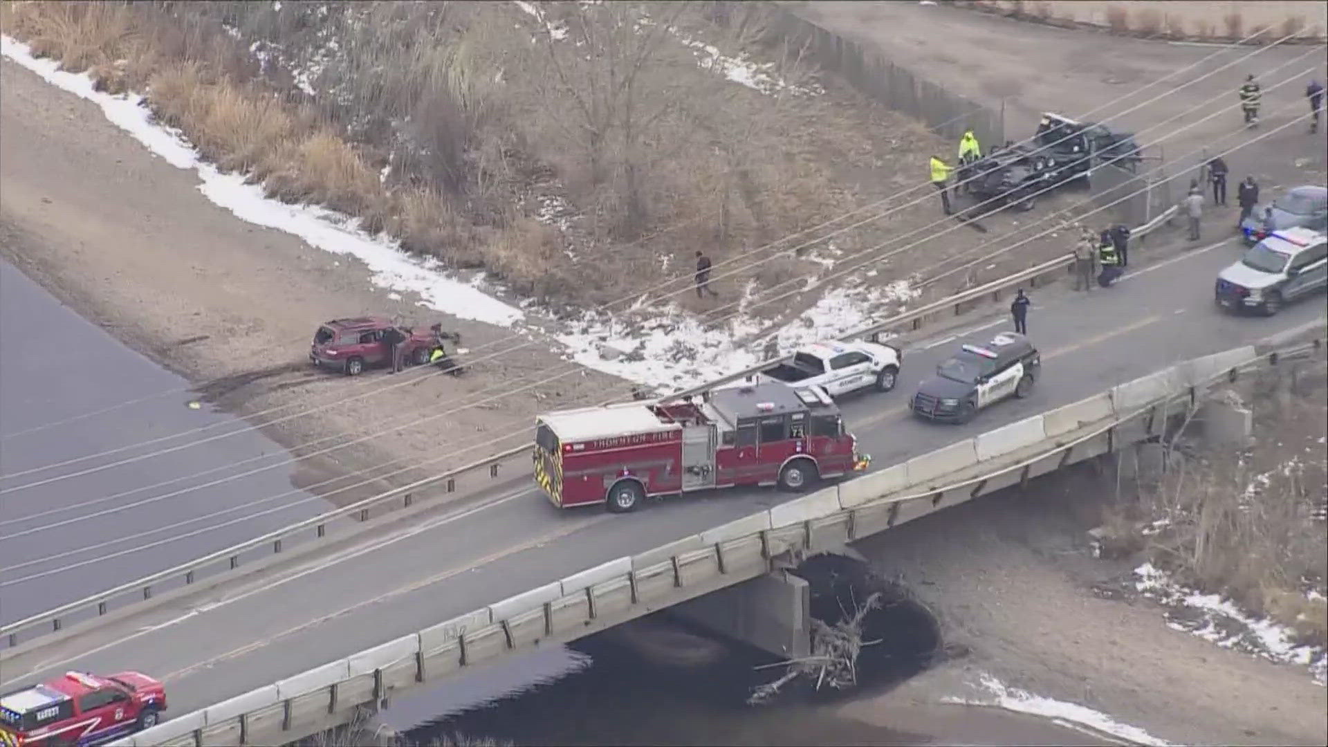 Crews pull car from body of water in Henderson | 9news.com