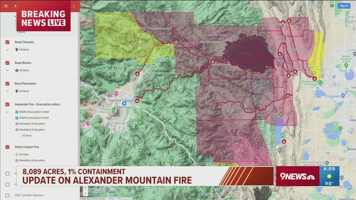 Alexander Mountain Fire update: At least 24 structures damaged ...