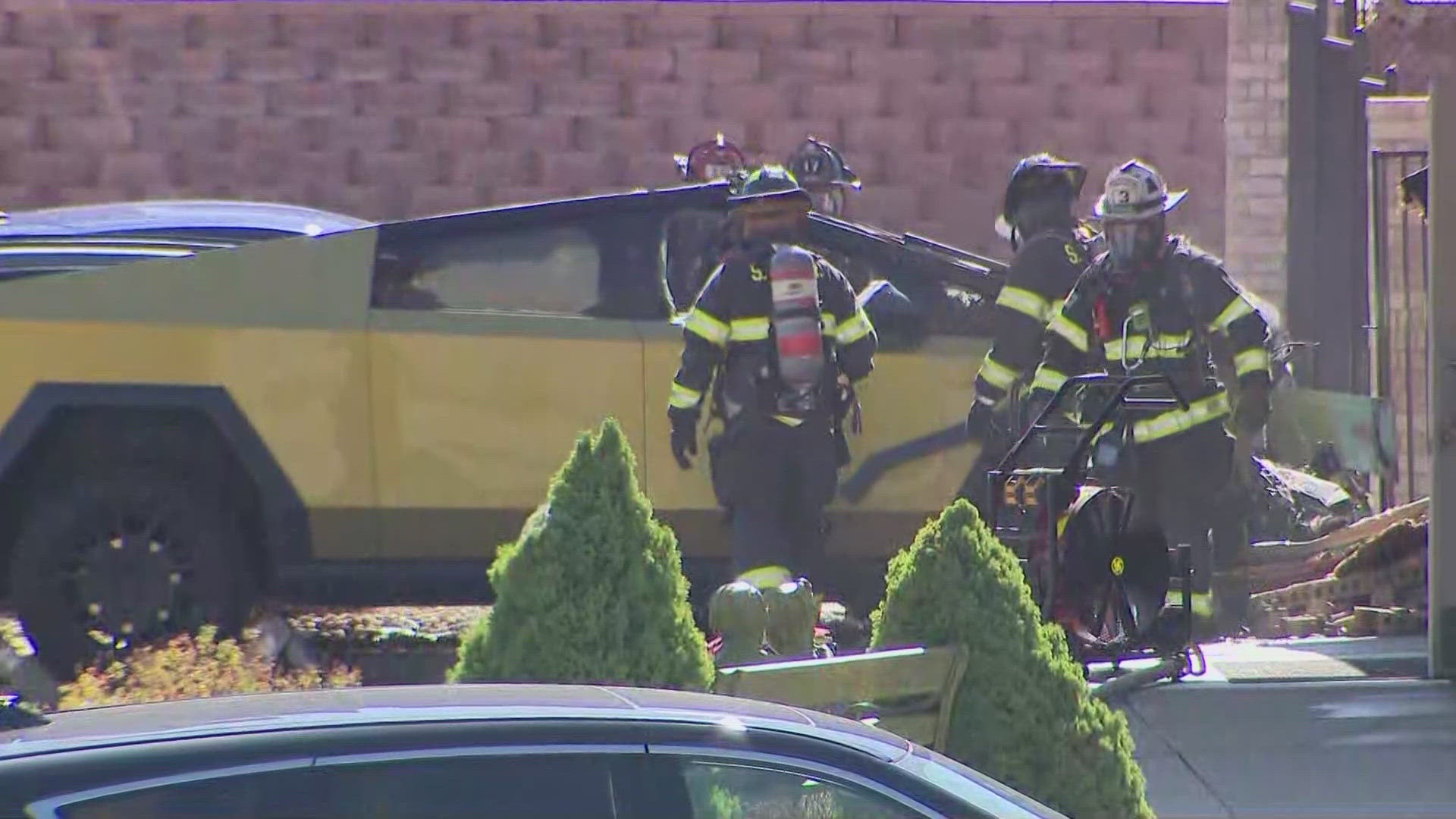 Cybertruck strikes Lone Tree preschool, sparks small fire | 9news.com