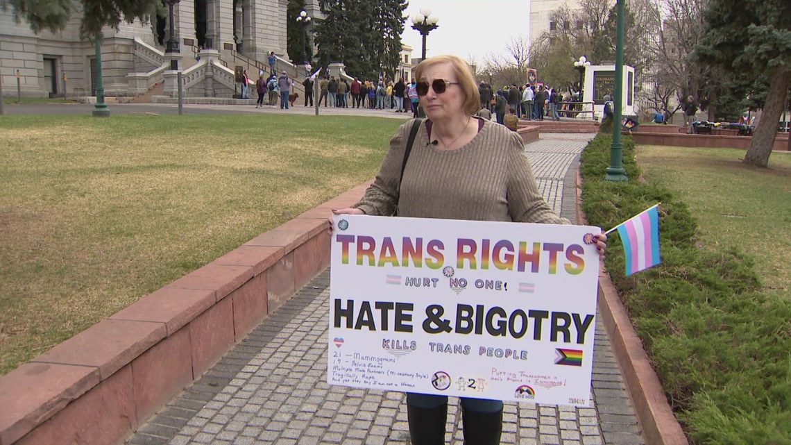 Trans activists rally against Trump's policies in Colorado | 9news.com