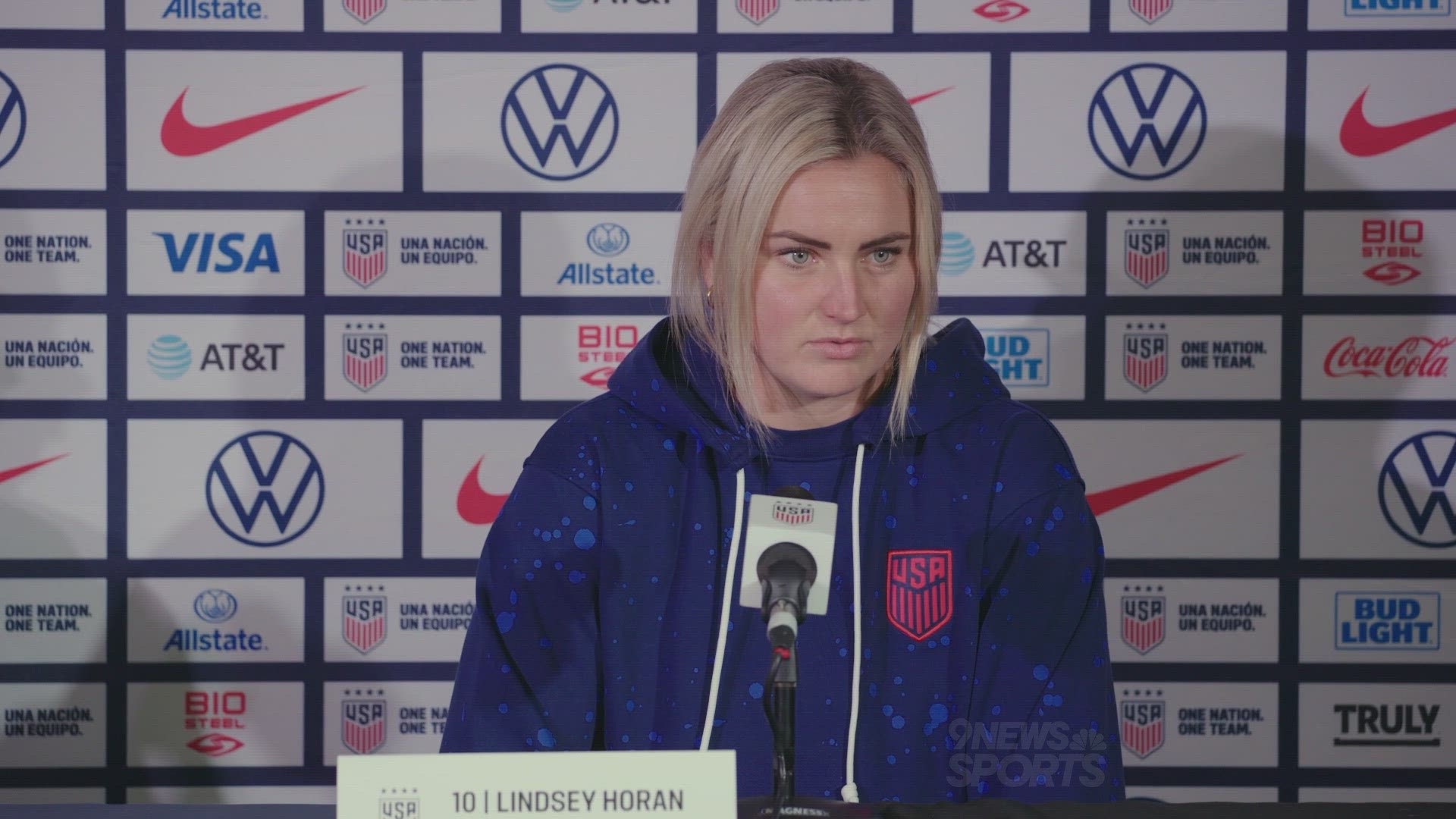 Lindsey Horan calls USWNT criticism noise at Women's World Cup | 9news.com