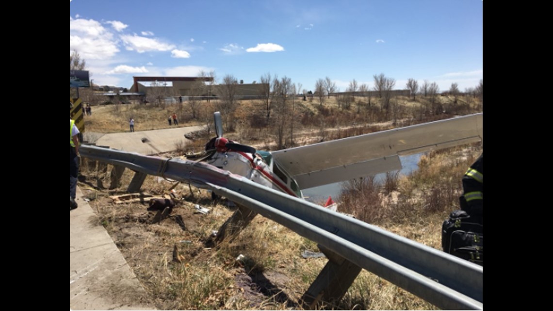 Small plane crashes into guardrail | 9news.com