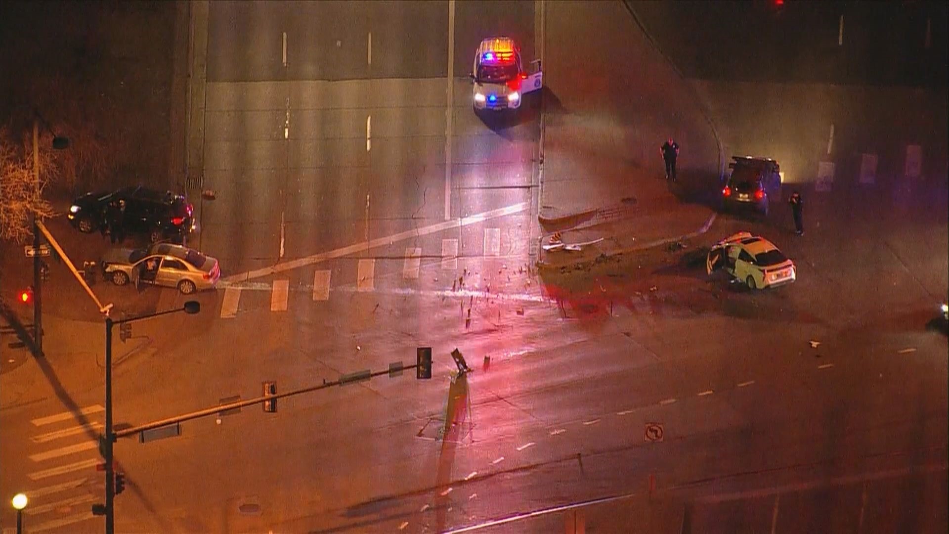 Colfax Avenue reopens at Speer Boulevard after 3-vehicle crash | 9news.com