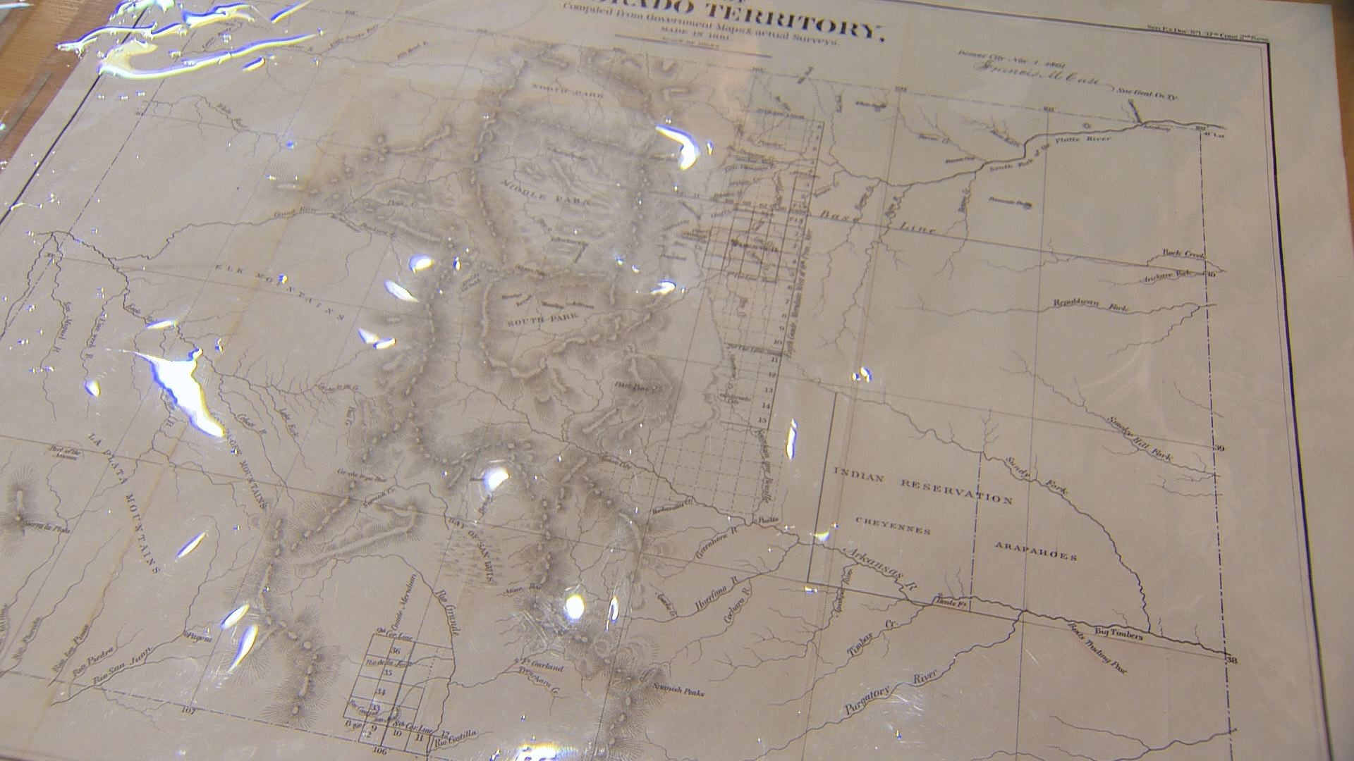 Gold rush maps show early history of Colorado | 9news.com