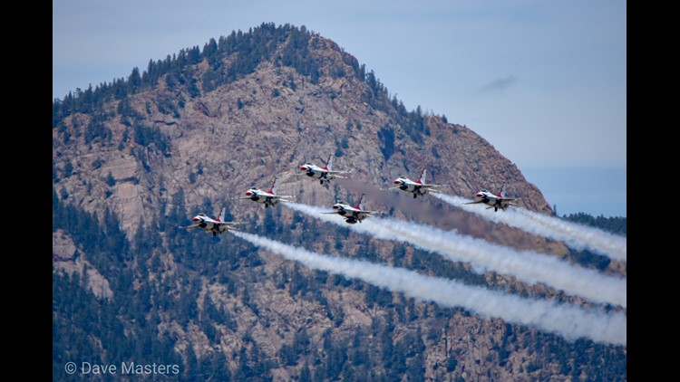 PHOTOS | USAF Thunderbirds fly over Colorado Springs | 9news.com