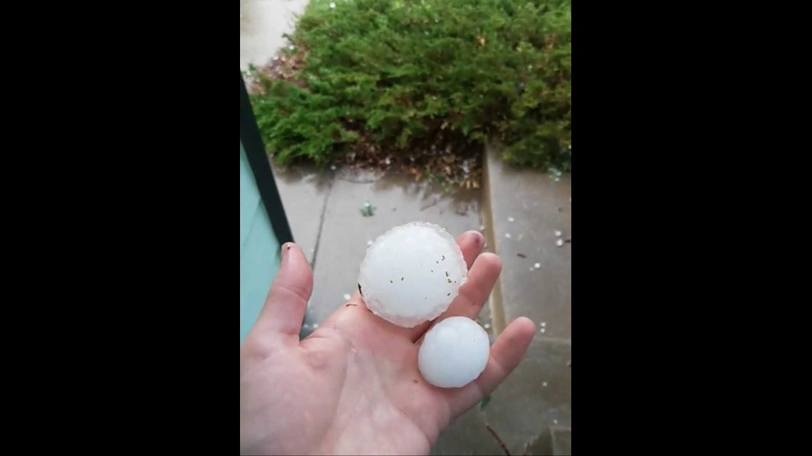 PHOTOS: Golf ball sized hail hits north Metro area | 9news.com