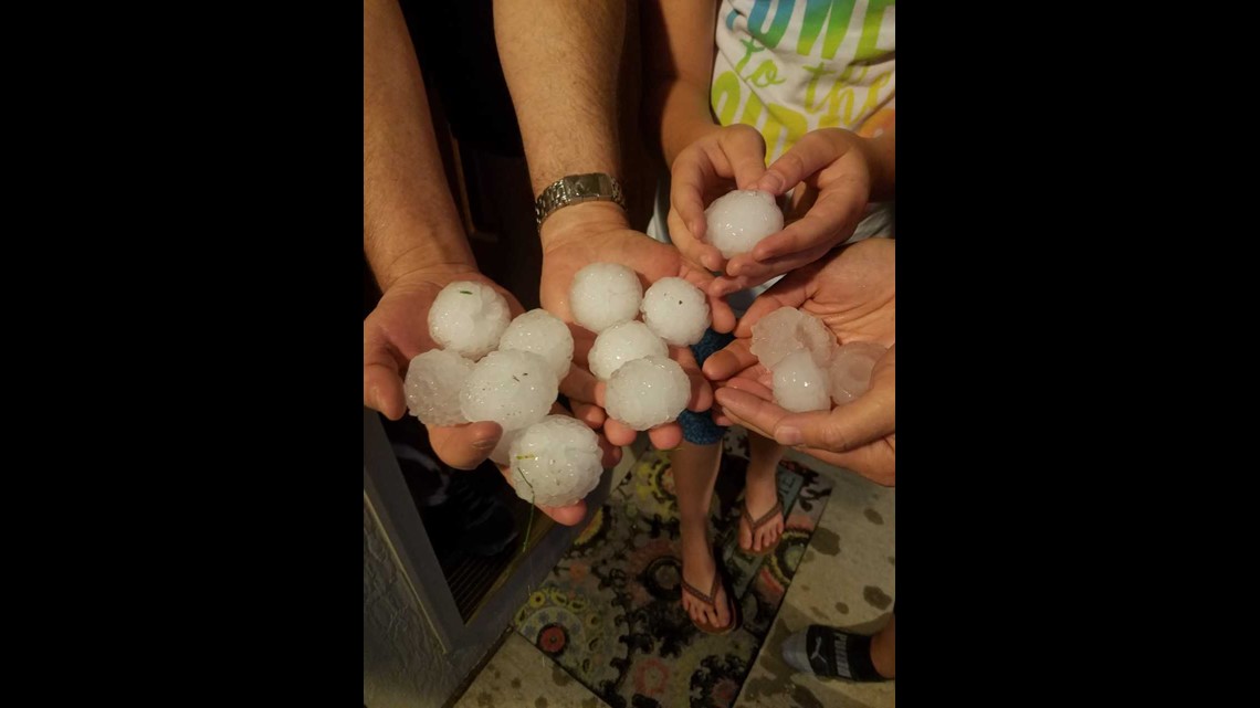 PHOTOS: Golf ball sized hail hits north Metro area | 9news.com