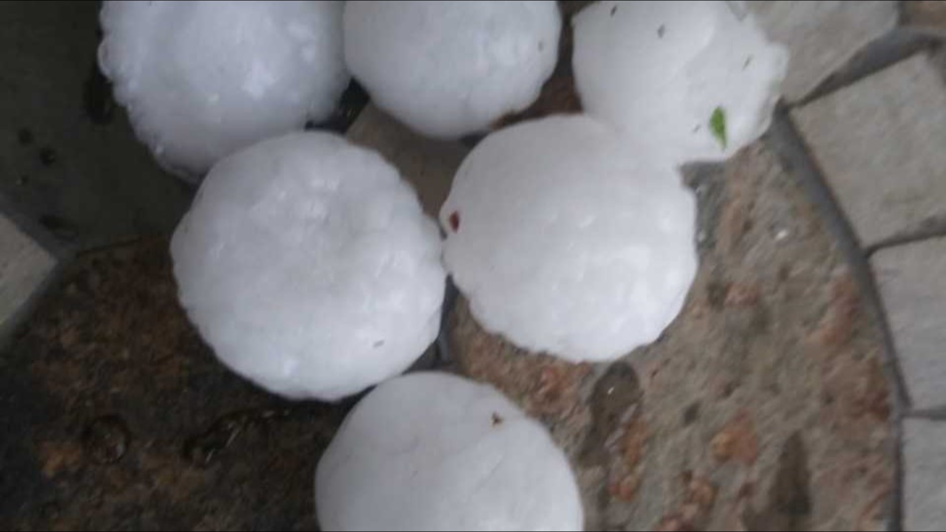 Nearly 3-inch hail reported in some areas | 9news.com
