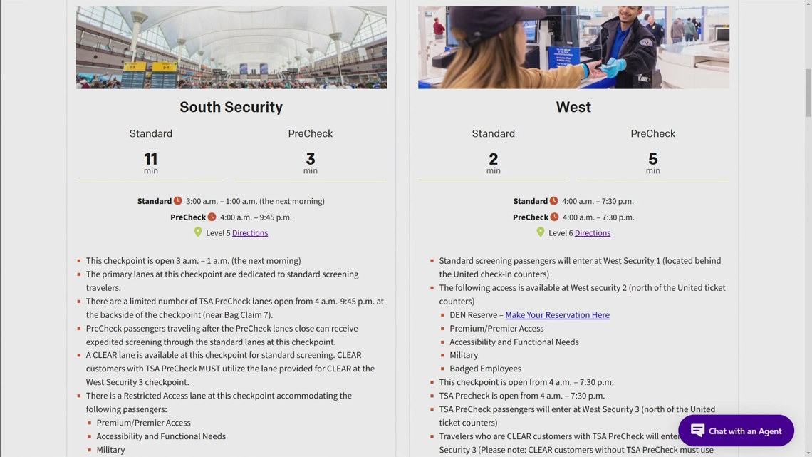 A look at DIA security lines for Christmas Eve | 9news.com