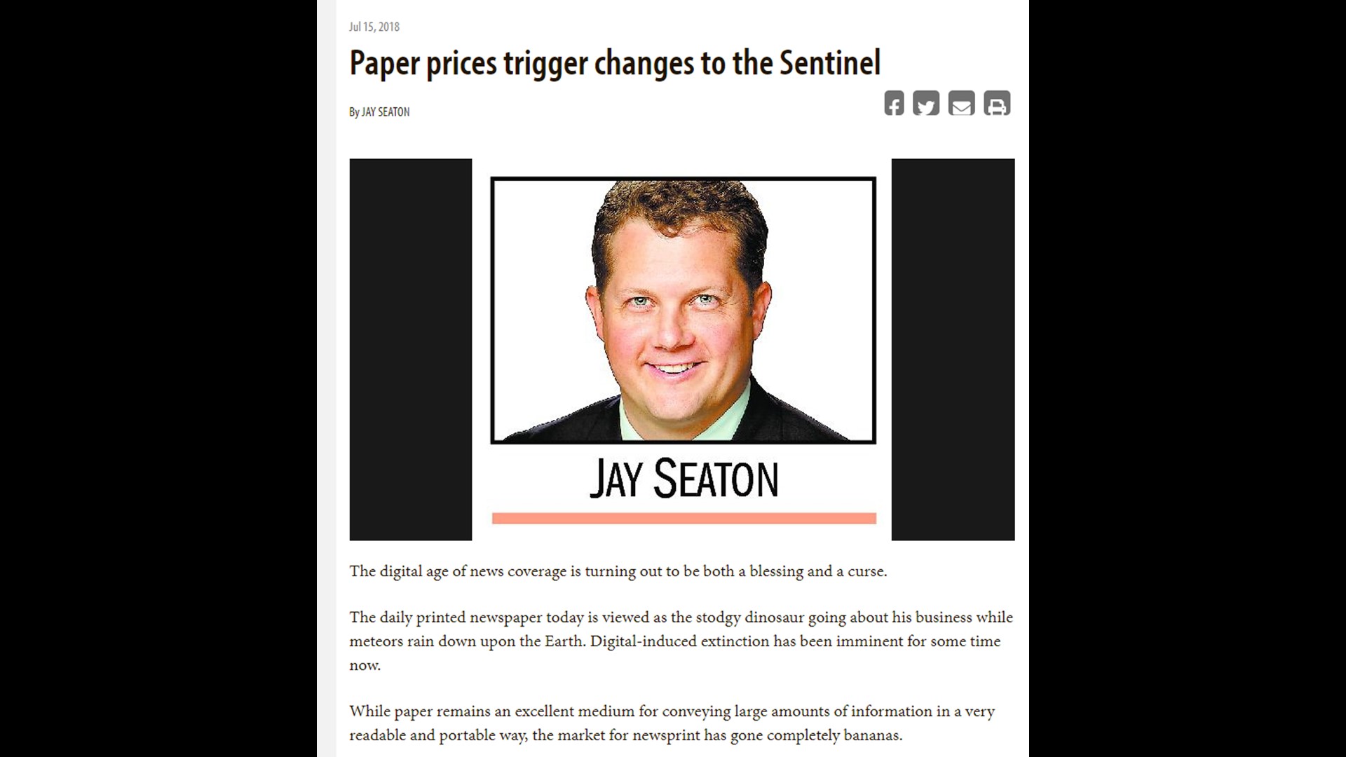 Grand Junction Daily Sentinel decides to go digital | 9news.com