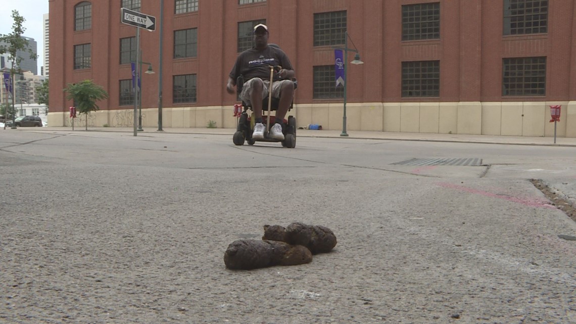 Man in wheelchair doesn't want to deal with all that dog poop in LoDo ...