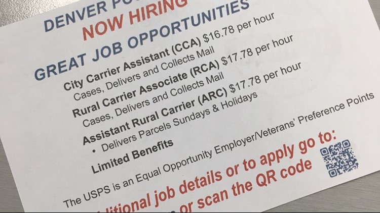 Want to be a postal worker? USPS is hiring 1,000 of them | 9news.com