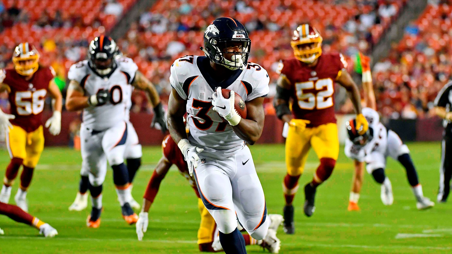 Rookie starting running back Royce Freeman honored in low-key way ...