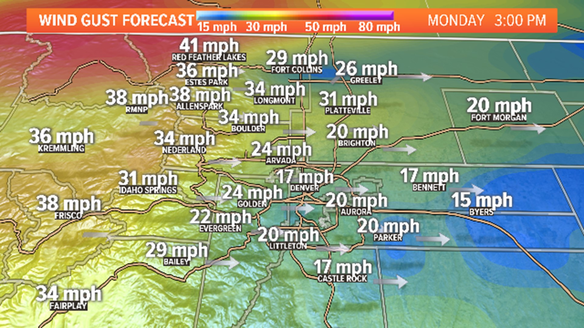 Strong winds possible across Denver area this morning | 9news.com
