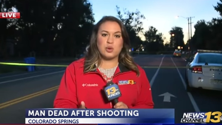 News crew dives to safety after car plows through crime scene tape ...