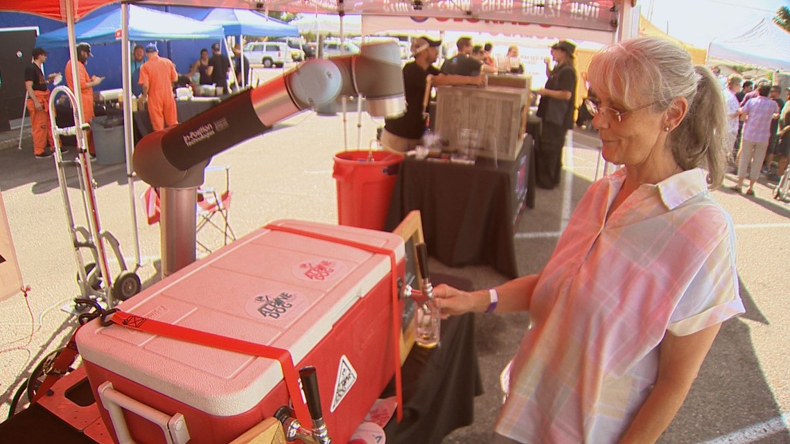 This super chill robot will serve you beer | 9news.com