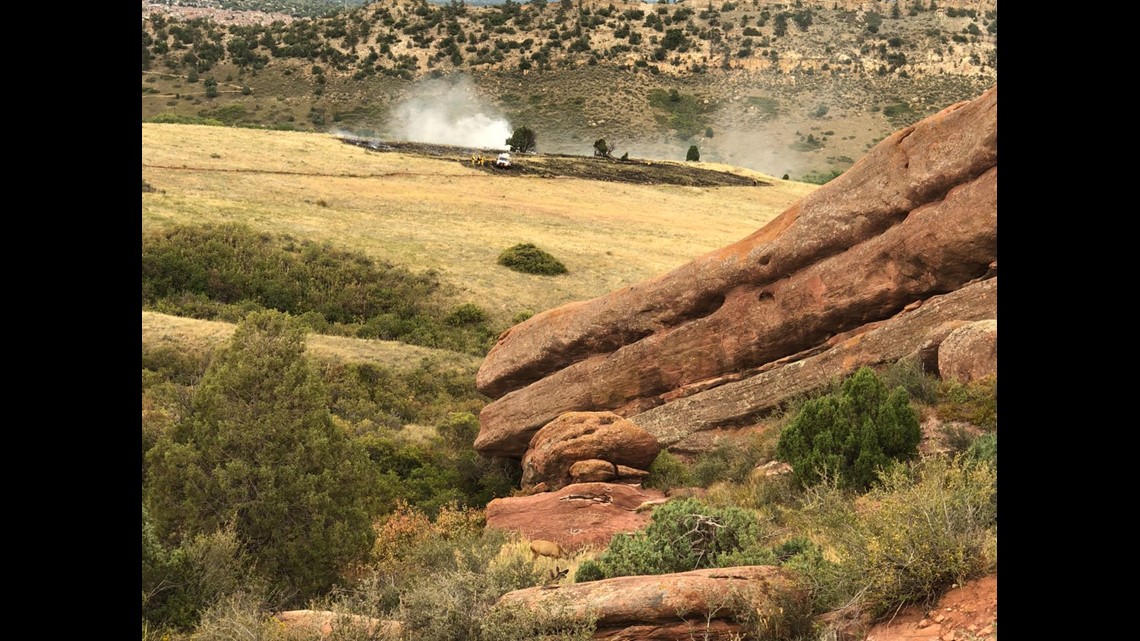 Lightning causes small fire near Red Rocks | 9news.com
