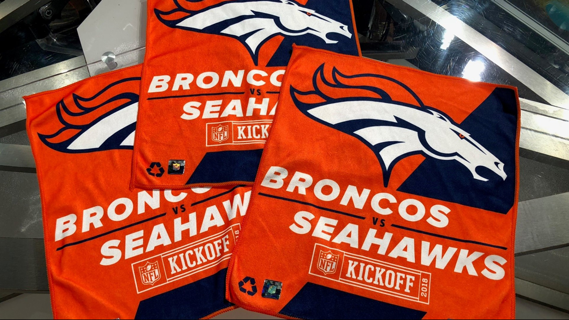 Broncos rally towels made from recycled plastic bottles | 9news.com