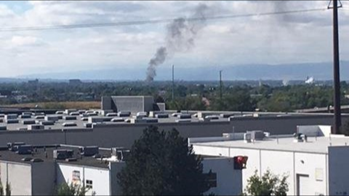 Plume of smoke visible for miles after RV fire southwest of downtown ...