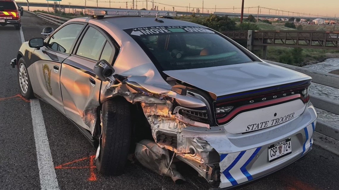2 vehicles crash into separate CSP patrol cars, seriously injuring ...