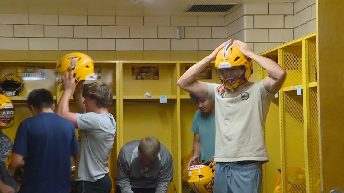 Thomas Jefferson football team receives helmets gifted by Denver ...