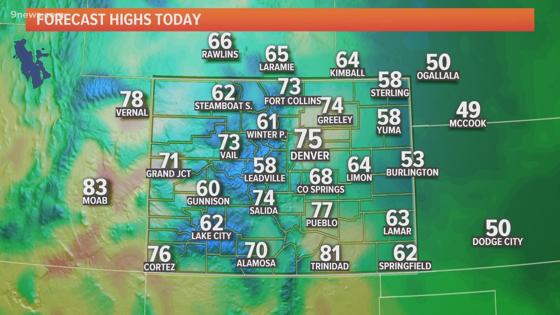 Denver, Colorado, Front Range weather forecast | 9news.com