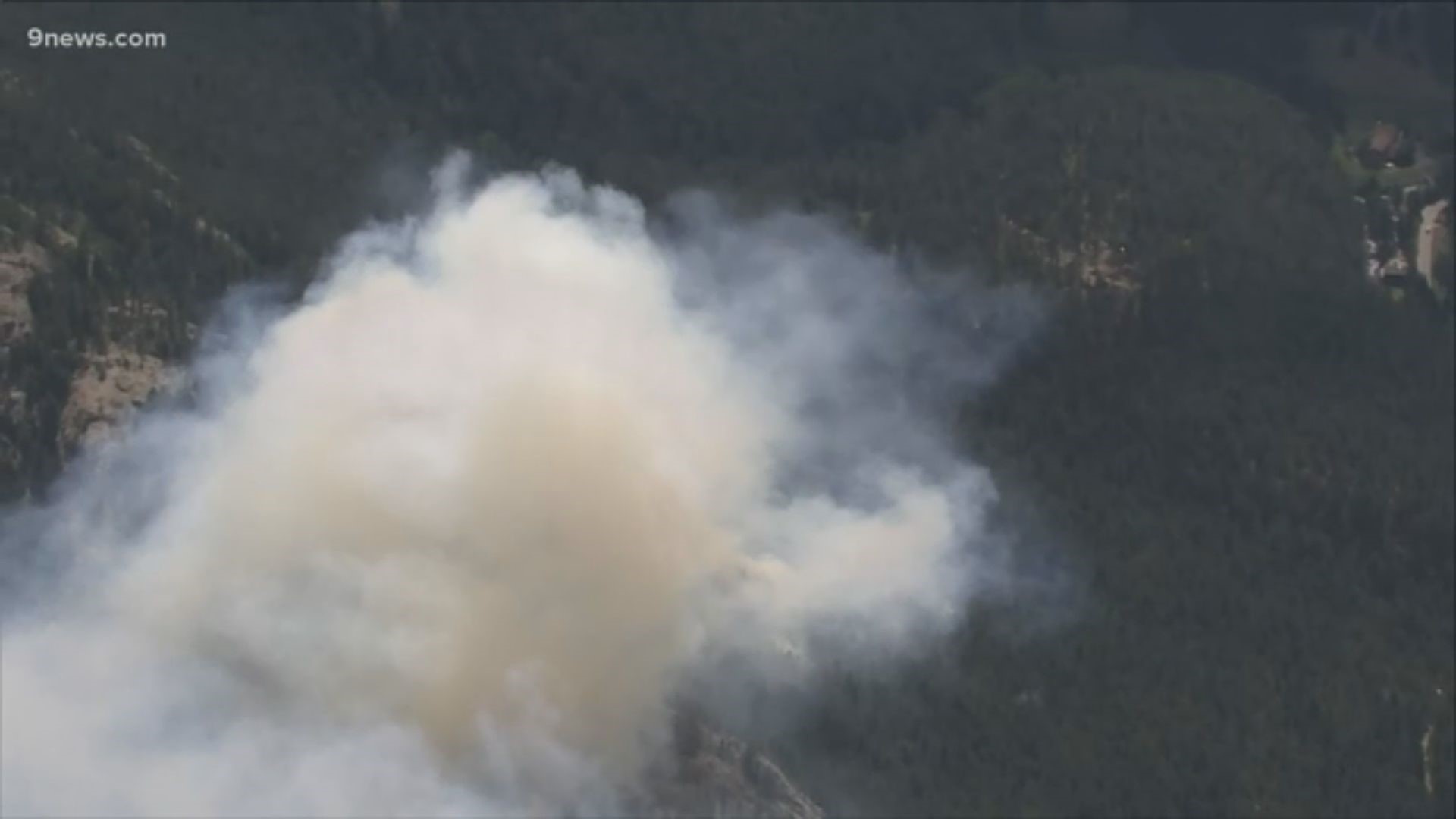 Wildfire burning near Evergreen, evacuations issued | 9news.com