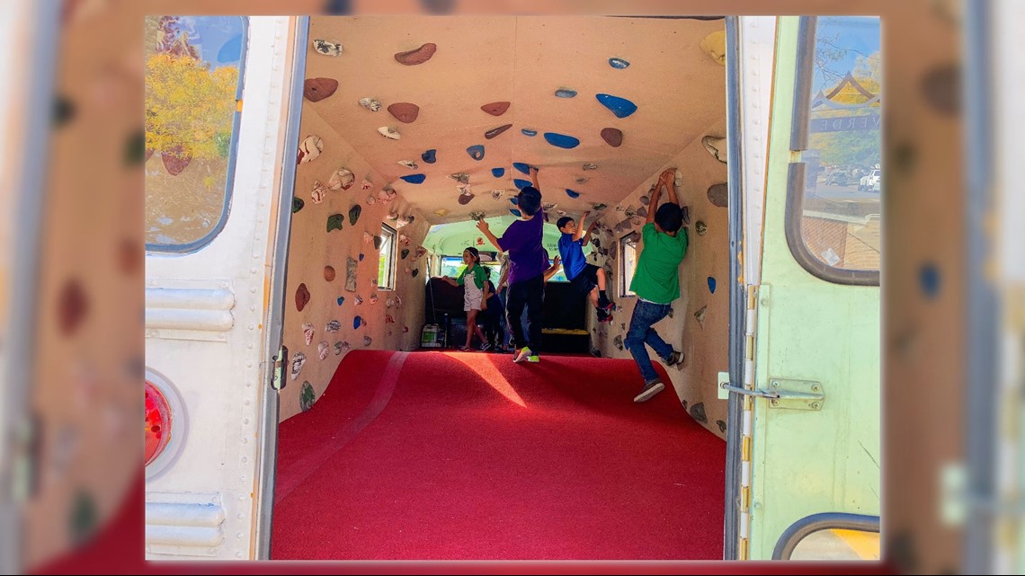 Bouldering bus brings a piece of the mountains to kids across Denver ...
