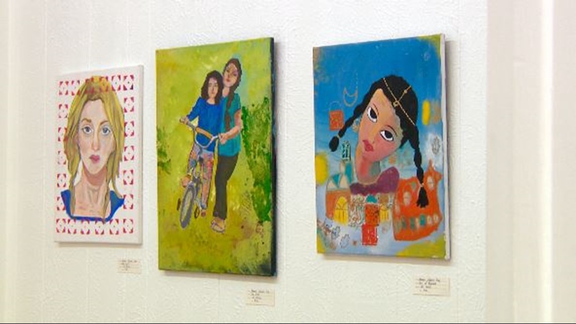 Art exhibit highlights refugee artists and their stories | 9news.com