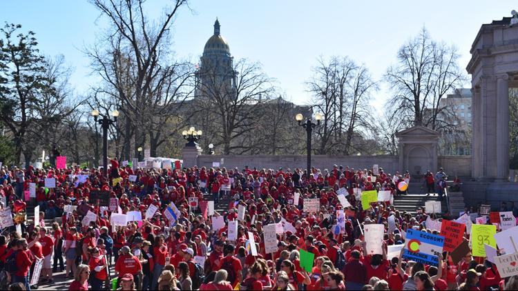 Second rally draws thousands of teachers to state capitol | 9news.com