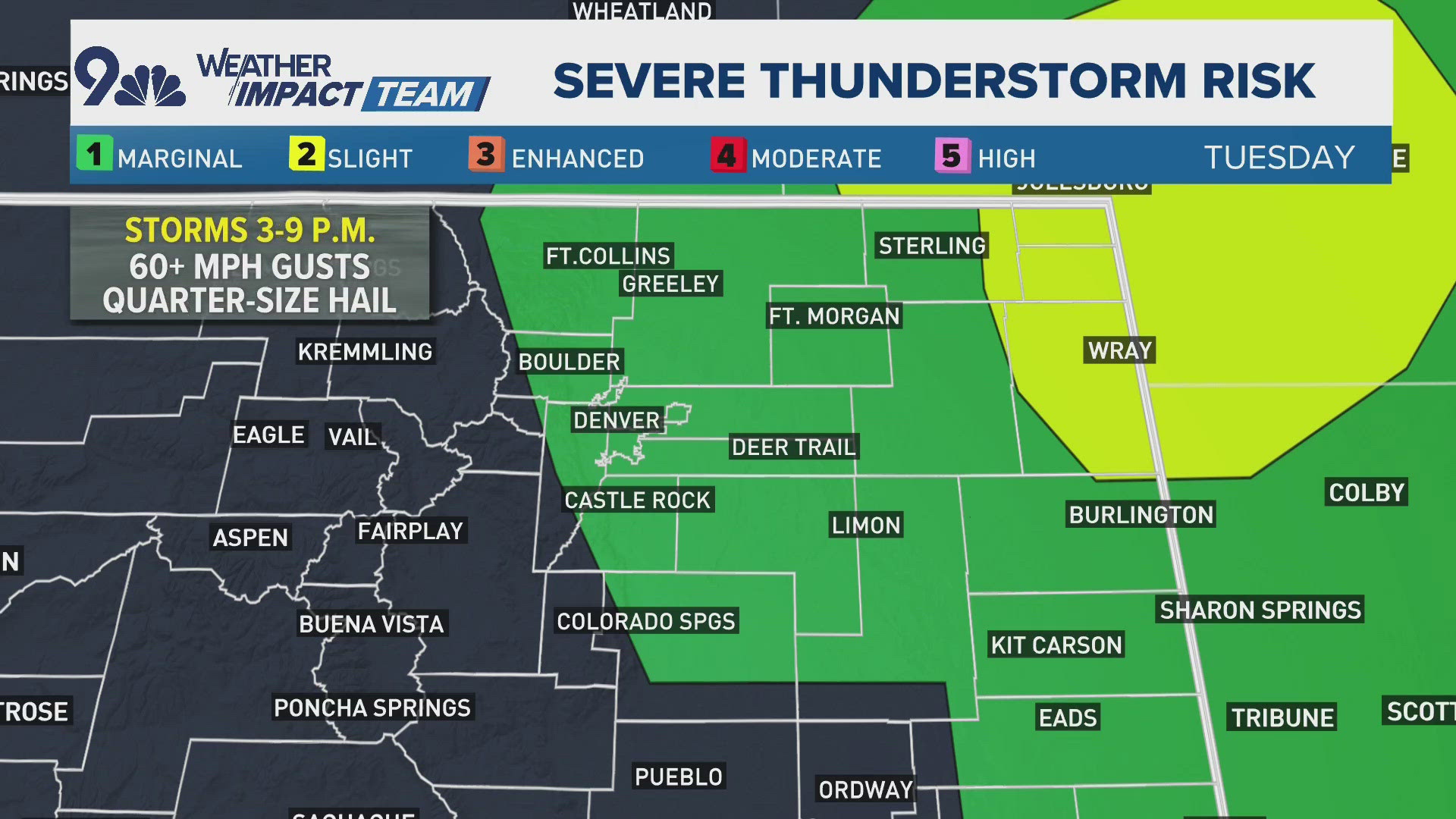Latest forecast | Cooler air and severe storms return to Denver | 9news.com