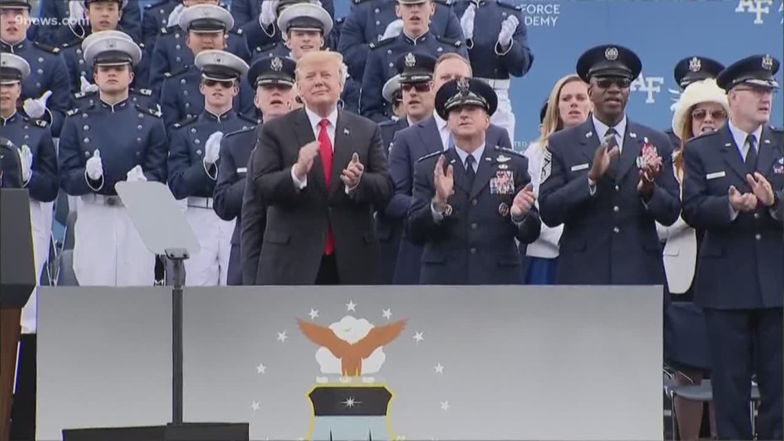 Trump speaks at Air Force Academy graduation in Colorado Springs ...