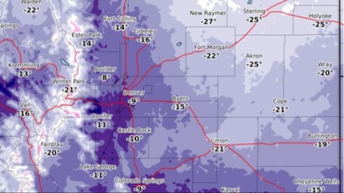 Dangerously low wind chill temperatures felt throughout Colorado ...