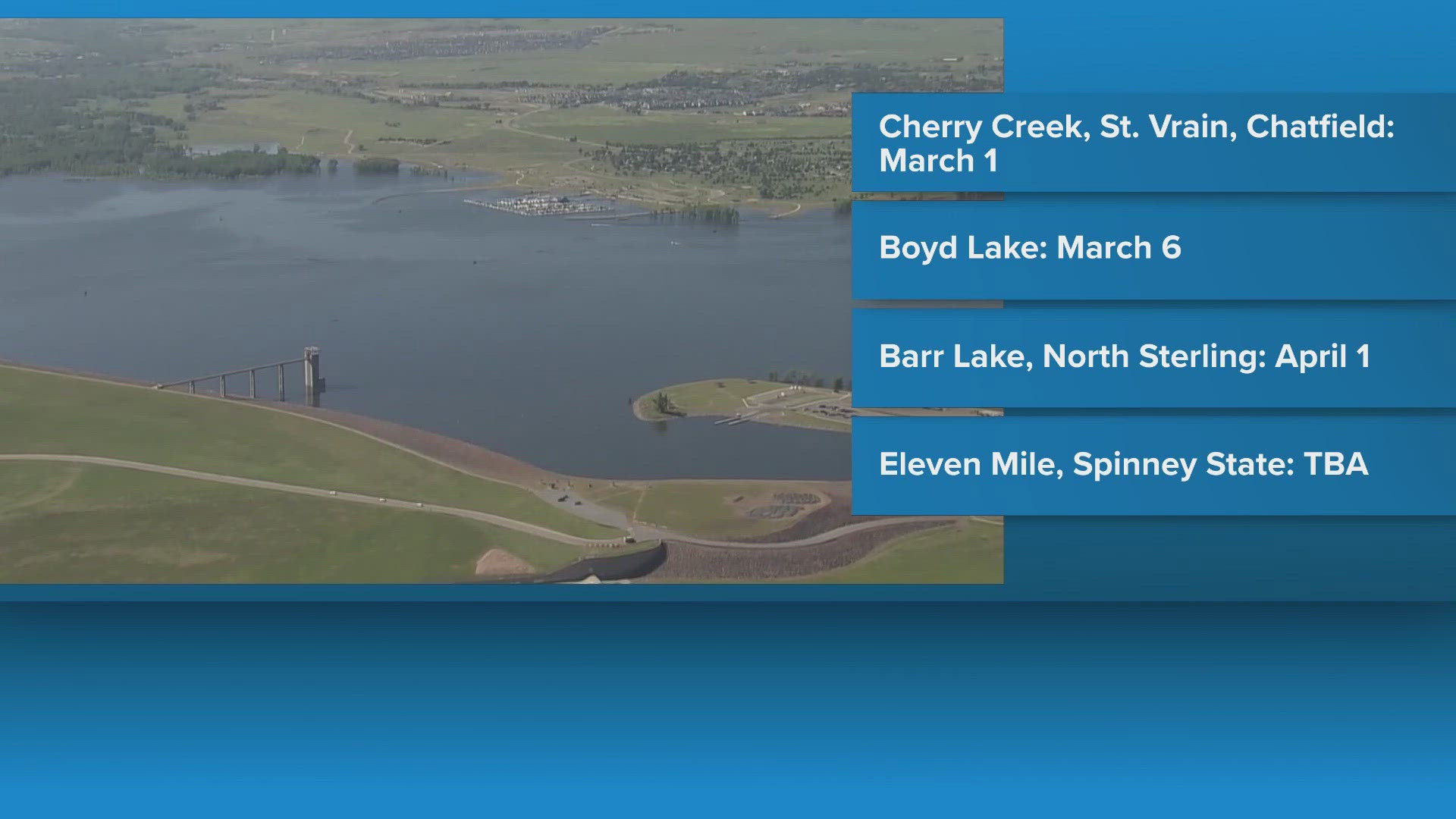 7 opening dates for Colorado state park boating season | 9news.com