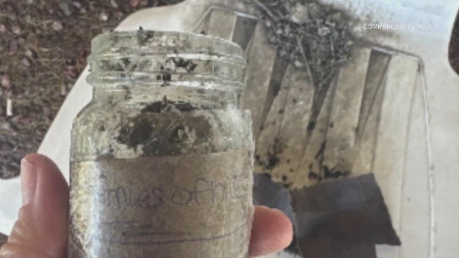 Police investigate gas-emitting jar labeled 'to my enemies' that burned ...