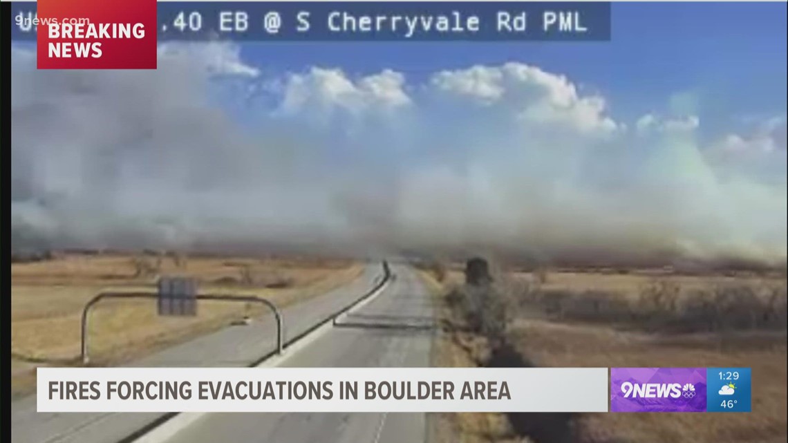 Multiple grass fires force evacuations in Boulder area | 9news.com