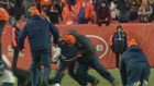 Denver Broncos security guard breaks ankle tacking fan | 9news.com