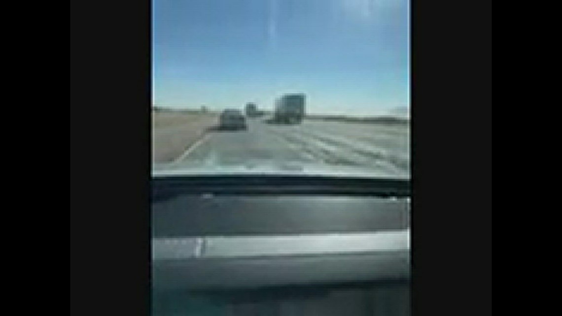 Semi truck blown over by wind in Colorado | 9news.com