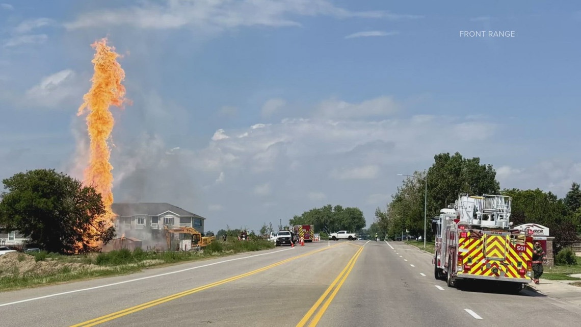 Xcel said 5 workers hurt after gas line fire in Johnstown | 9news.com