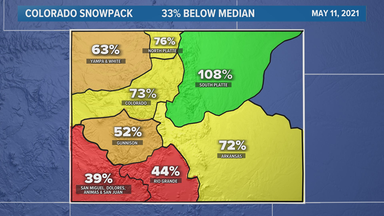 Low snowpack means Colorado reservoir's water level down 50 feet ...